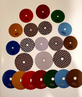 China Dry Diamond Flexible Polishing Pads for Granite Marble Ceramic for sale