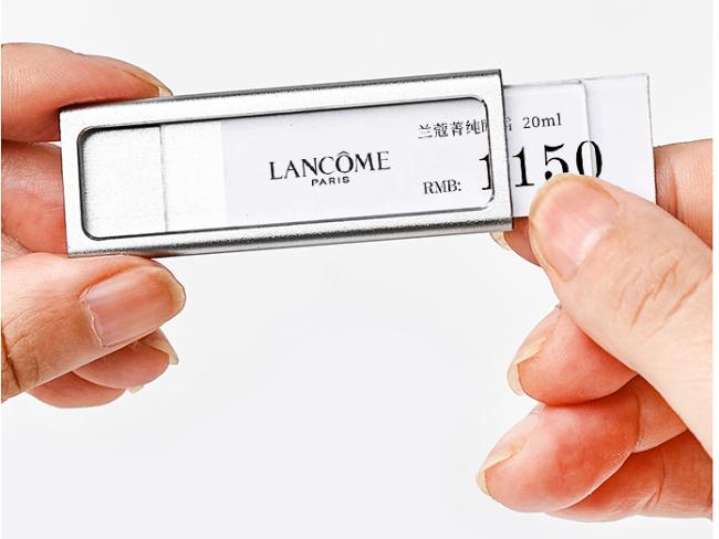 Price display stand in retail environment