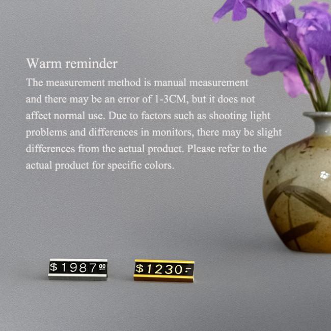 Gold Price Tag Cubes with Metal Base