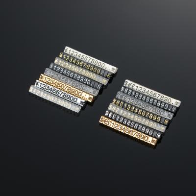 China Clear Plastic Price Tag Clip for Jewelry Displays 5x3mm for sale