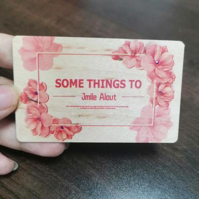 China Wooden NFC Business Cards Bulk Assortment Laser Engravable 2.5 Inches X 1.5 Inches for sale