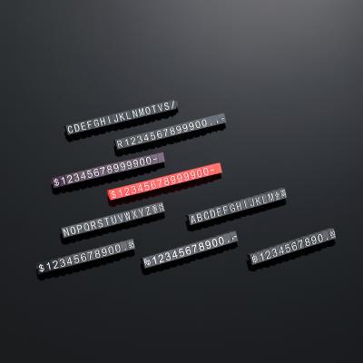 China 100-Piece ABS Jewelry Price Tag Cubes 6x4mm Waterproof Custom for sale