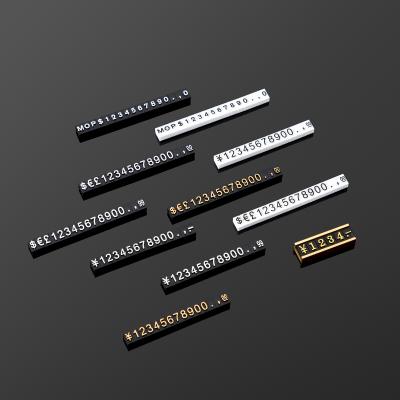 China 5x3mm ABS Self-Adhesive Jewelry Price Tags 3000 Pieces for sale