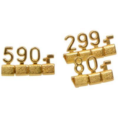 China Alloy Price Display Cube with Adjustable 0~9 Numbers and 59x8mm Size for Jewelry Retail Store Price Showing for sale