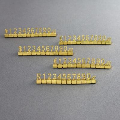 China 5x8mm Metal Alloy Price Tag Cubes for Jewelry Display and Retail Stores for sale