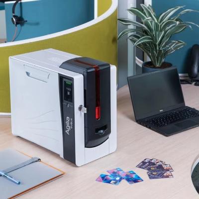 China EVOLIS Agilia Retransfer ID Card Printer With 200 Card Feeder 3.5 Inch LCD Touchscreen for sale
