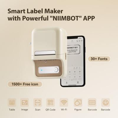 China NiiMbot B21 Voice Input Roll Thermal Label Printer Wireless Portable Rechargeable for sale