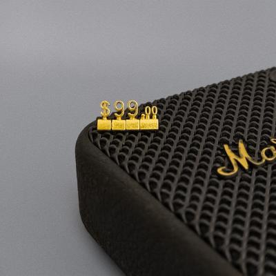 China 3D Metal Pricing Systems 8 mm Price Cubes Retail Price Display Tags for sale