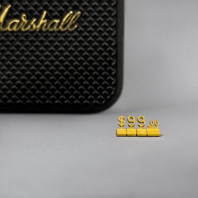 China 3D Metal Pricing Systems 8 mm Price Cubes Retail Price Display Tags for sale