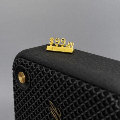 China 3D Metal Pricing Systems 8 mm Price Cubes Retail Price Display Tags for sale