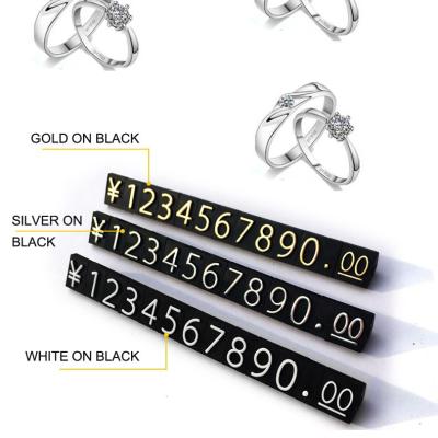 China Customizable 3D Digital Convex Plastic Watch Display Stand with Pricing Cubes for sale