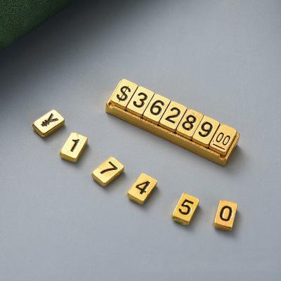 China Zinc Alloy Base Magnetic attraction Fixed Length jewellery price cubes for sale
