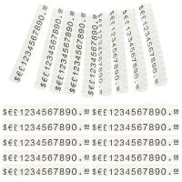 China Mini Clear Plastic Luxury Tags 3mm Embossed Number Cubes for sale