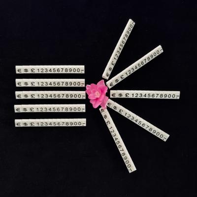 China ABS Plastic Mini Price Tag Cubes Black 5 x 3 mm for Jewelry / Watch Store Display for sale