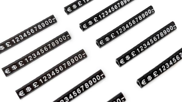 Quality Jewelry Display Mini Price Tag Cubes 5x3mm With Flexible Price Combinations for sale