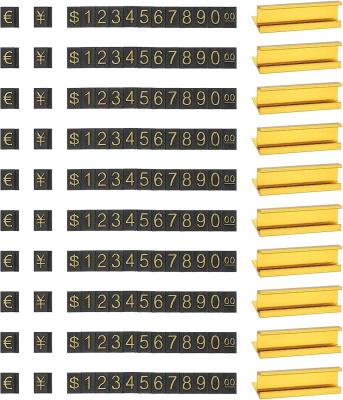China Custom Price Cube Labels Price Display Sign For Supermarket Tobacco Wine Jewelry for sale