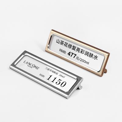 China Mini Retail Price Display Tags Removable Number Letter Pricing Label Stand for sale