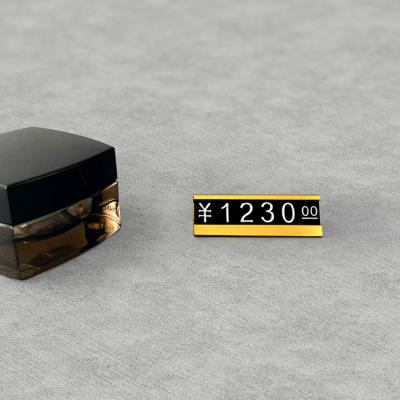 China S Metal Base Plastic Lettering Jewelry Price Cubes In Shopping Mall for sale