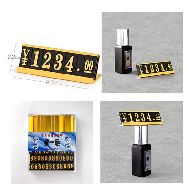 Quality AaL-60-22 Plastic Supermarket Price Tags Large Reusable With Aluminum Alloy Base for sale