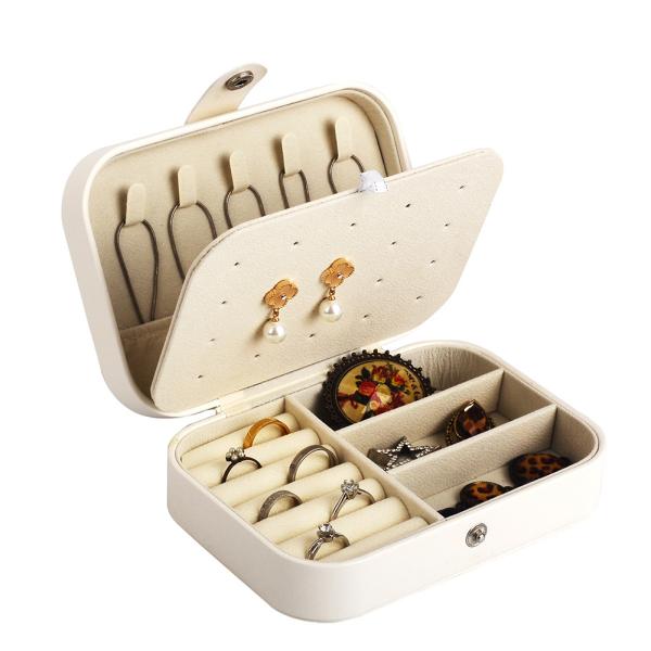 Quality Large Capacity Jewelry Organizer Box Scratch Free White For Rings Necklaces Earrings for sale