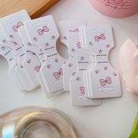 Quality Strawberry Bow Paperboard Hair Tie Display Cards 100pcs Bulk Pack for sale