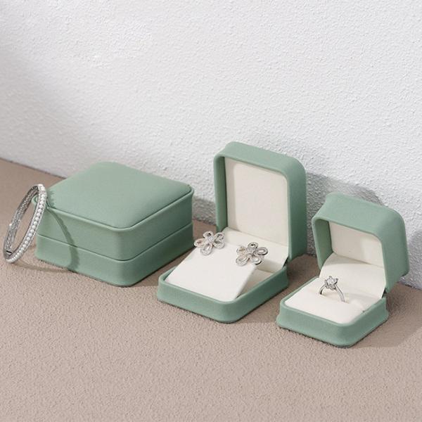 Quality BPU03 PU Leather Square Luxury Gift Box Set For Jewelry Display And Packaging for sale