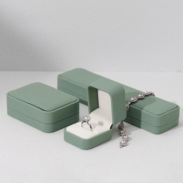 Quality BPU03 PU Leather Square Luxury Gift Box Set For Jewelry Display And Packaging for sale