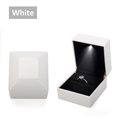 China White Piano Finish Jewelry Packaging Boxes with Baking Paint and Flannelette Lining for sale