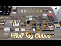 clear plastic price tag clip for jewelry displays 5x3mm