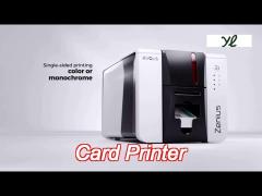 evolis zenius 2 compact id card monochrome printing machine single sided