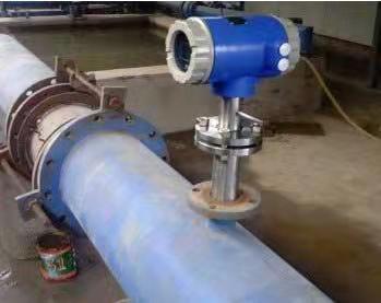 Industrial installation of DN200-DN400 electromagnetic flow meter in water supply system