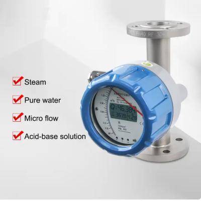 China DN15-50 Digital Metal Tube Rotameter LCD Display High Accuracy Flow Meter for sale