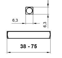 China Galvanized Square Key 1/4” for sale