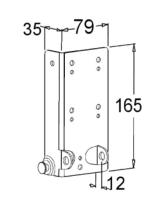 China Bottom Roller Bracket  Galv./ Ral 9010 for sale