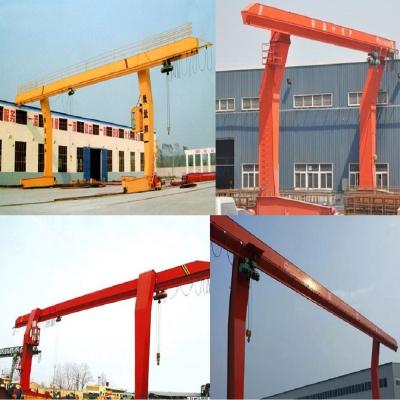 China L 10 tons - 16 m electric hoist gantry crane, single-girder gantry crane for sale