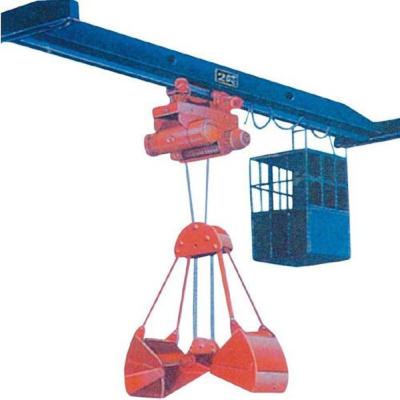 China Electric single-girder grab crane 3-10 tons for sale