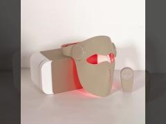 4-golflengte LED-gezichtsmasker 3D-ontwerp, 288 LED's (660nm, 460nm, 850nm, 1064nm), dubbele modi, huidverzorgingslichttherapie, CE / FCC / RoHS
