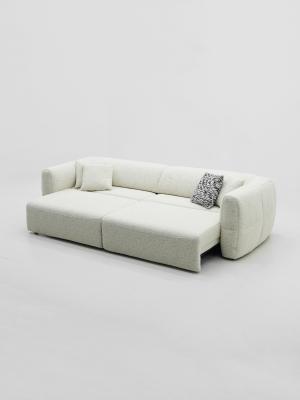 China Electrically Operated Sofa Beds Modern Motorized Sleeper Sofa With High Density Foam for sale