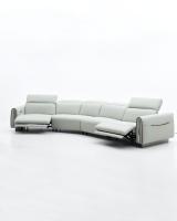 Quality Leather Or Fabric Sectional Recliner Sofa Ergonomic Design Corner Couch With for sale