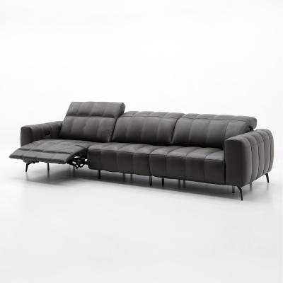China OEM Support Modern Recliner Sofa With Headrest And Footrest Separately Control for sale