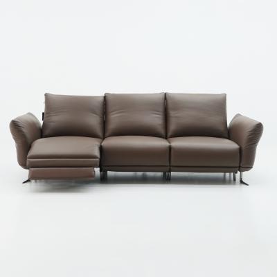 China Zero Wall Design Power Recliner 3 Seater Sofa For Interior Design Projects for sale