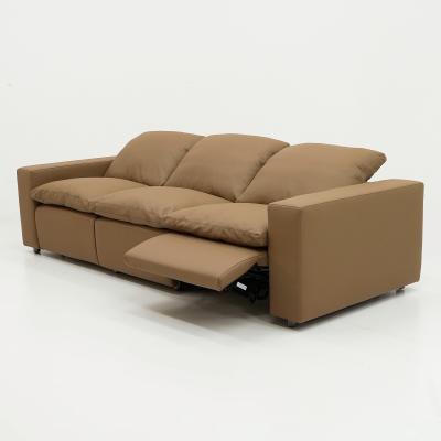 China Adjustable Leather Modern Recliner Sofa Relaxed Design With Removable Covers for sale