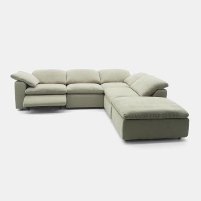China Minimalist Relax Use Modern Sectional Sofas With Recliners And USB Ports Deep Seat for sale