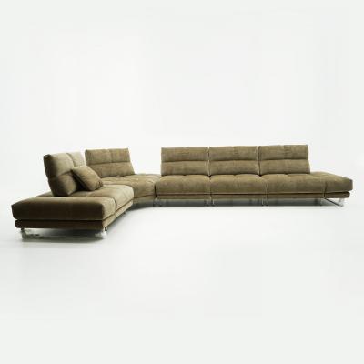 China Stain Resistant Luxury Sectional Recliner Sofa Adjustable Seat Depth For Villa Home for sale