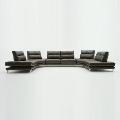 China Scratch Resistant Modern Reclining Sectional Sofa With Chaise Easy Clean U Shaped for sale