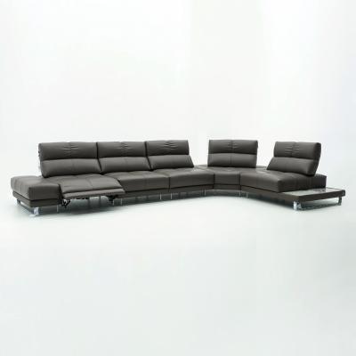 China Modular Design Power Sectional Recliner Sofa Set With Sliding Back Cushion for sale