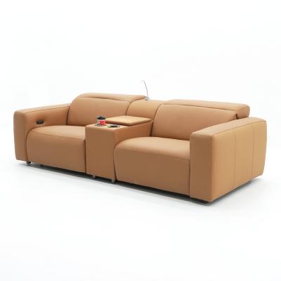 China Luxury Style Modern Home Cinema Sofa Adjustable Headrest Theater Recliner Sofa for sale