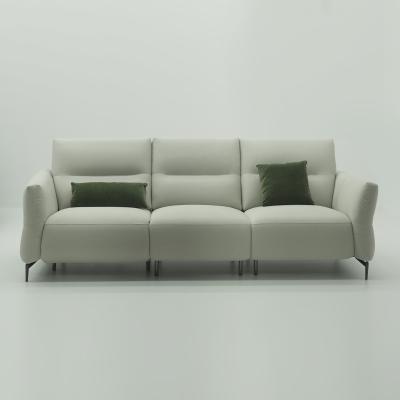 China Pet Friendly Luxury Modern Power Reclining Sofa With Power Headrest and Footrest for sale