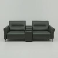 Quality Quiet Motor 2 Seater Cinema Recliner Sofa Multi Functional With Cup Holder OEM for sale