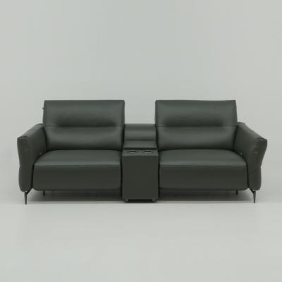 China Quiet Motor 2 Seater Cinema Recliner Sofa Multi Functional With Cup Holder OEM Size for sale